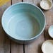 Big Ceramic Light Blue Bowl, Ceramic Baking Dish, Pottery Light Blue ...