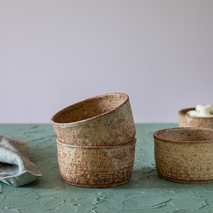 Ceramic Rustic Bowls Set, SET OF TWO, Pottery Bowls Set, Pottery Rustic ...