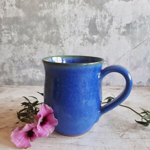Ceramic Blue Mug, Pottery Blue Mug, Ceramic Coffee Mug, Pottery Tea Cup ...