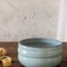 Ceramic Light Blue Soup Bowls Set, SET OF TWO, Pottery Light Blue Bowls ...