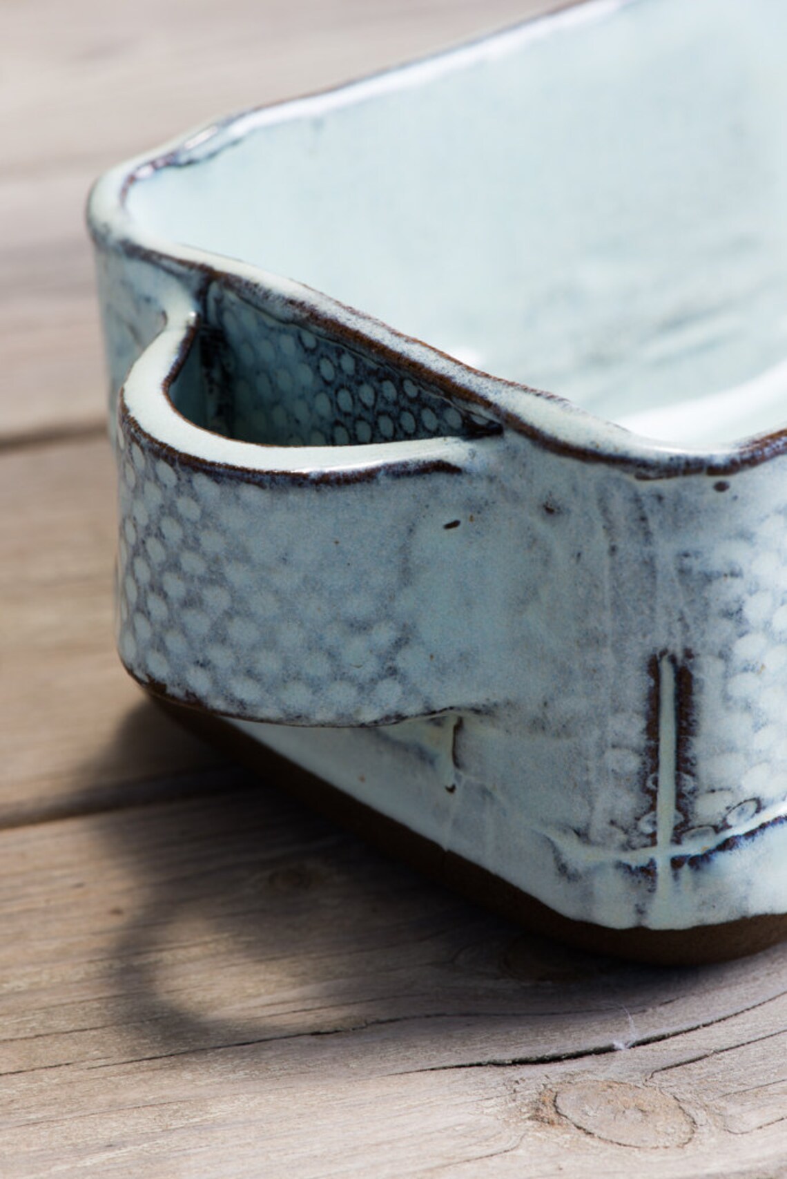 Big Ceramic Light Blue Baking Dish Big Ceramic Bowl Handmade - Etsy