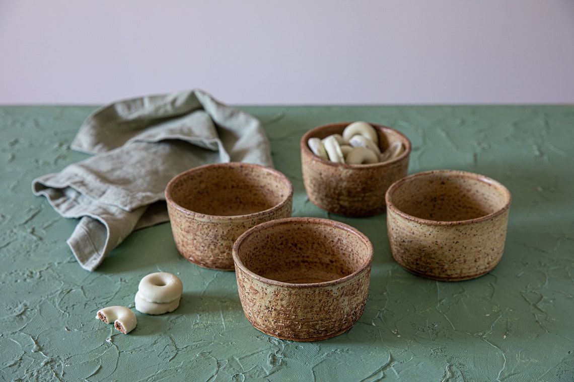 Ceramic Rustic Bowls Set SET OF TWO - Etsy