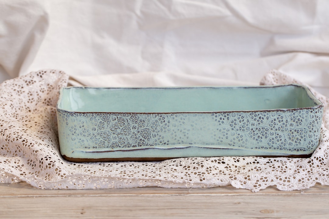 Handmade Light Blue Ceramic Baking Dish: Oven-to-table Pottery - Etsy