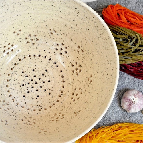 Big Ceramic Baking Bowl White Pottery Serving Bowl - Etsy