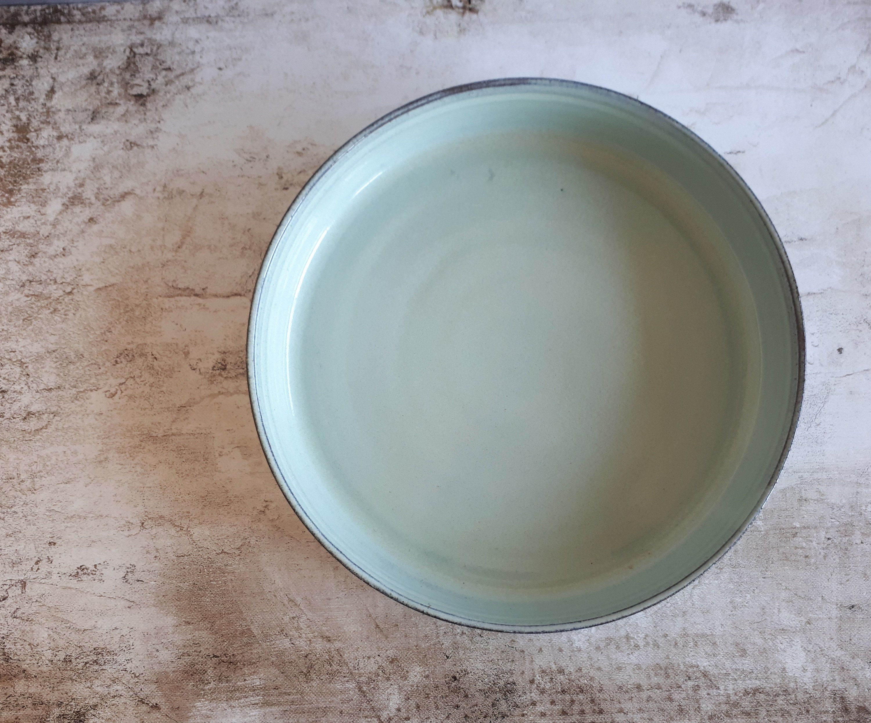 Big Pottery Light Blue Baking Dish Pottery Serving Bowl - Etsy