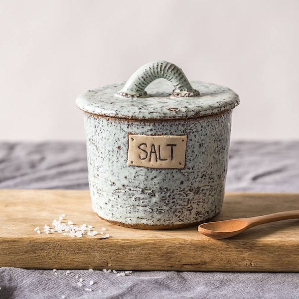 Ceramic Salt Jar - Etsy