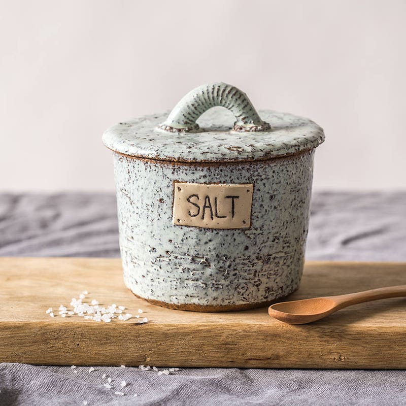 Ceramic Salt Jar - Etsy