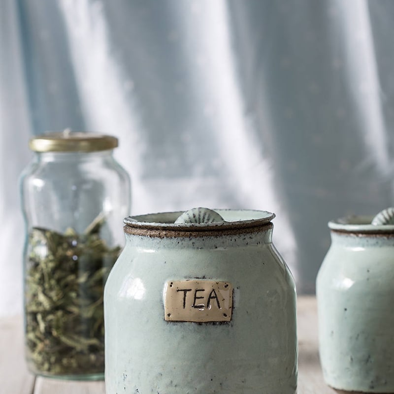 Ceramic Tea Jar - Etsy