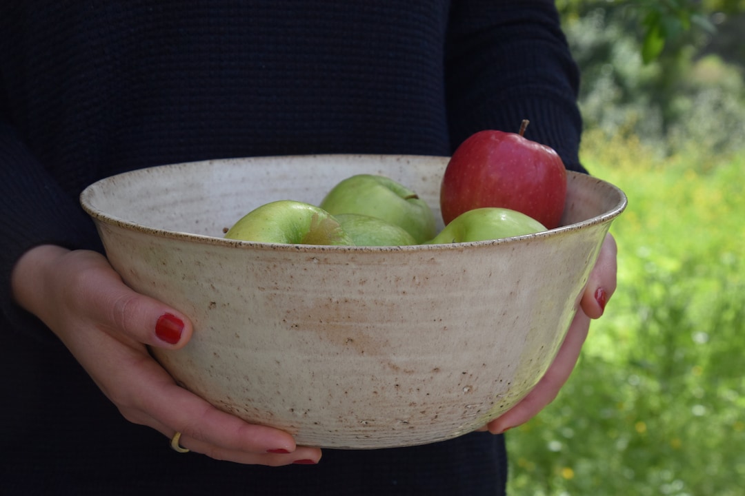 Big Pottery White Bowl, Big Ceramic Salad Bowl, Big Ceramic Fruit Bowl ...