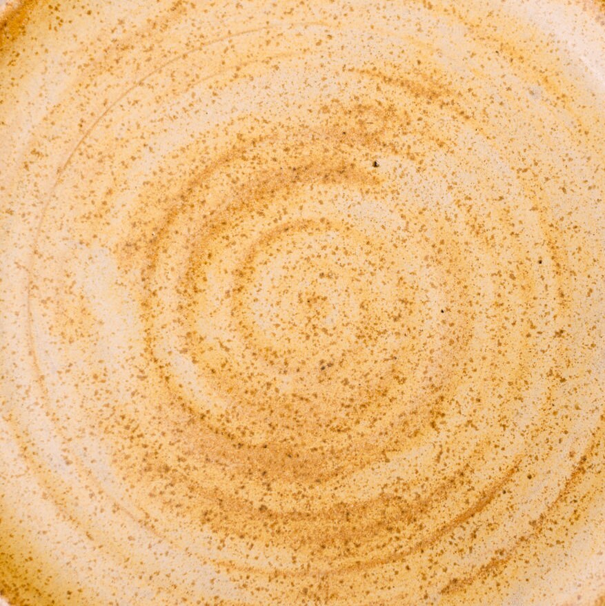 Pottery Dessert Rustic Brown Plates Set, SET OF 2, Ceramic Brown and ...