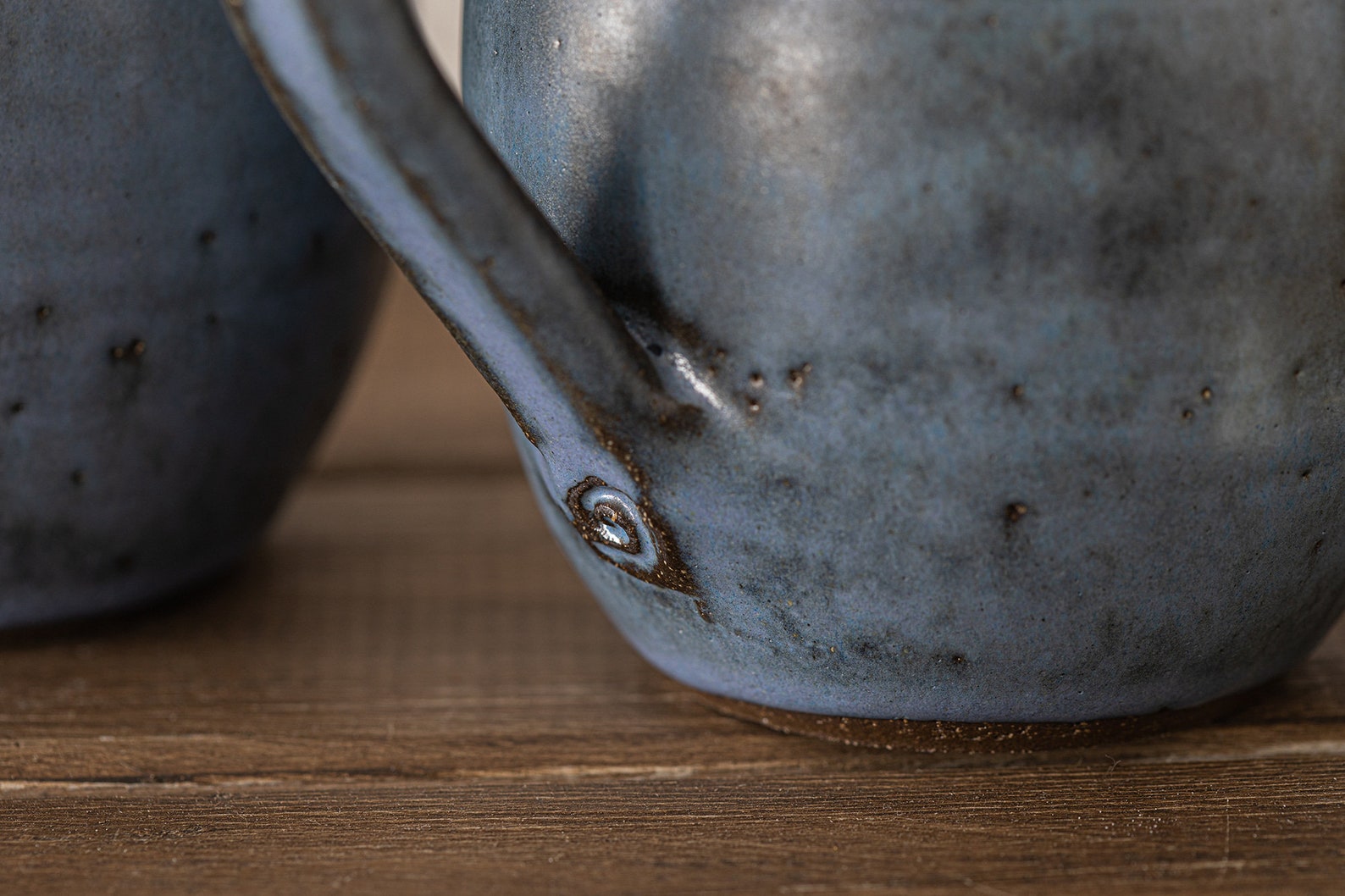 Big Ceramic Unique Blue Mug, Big Pottery Mug, Large Unique Blue Pottery ...
