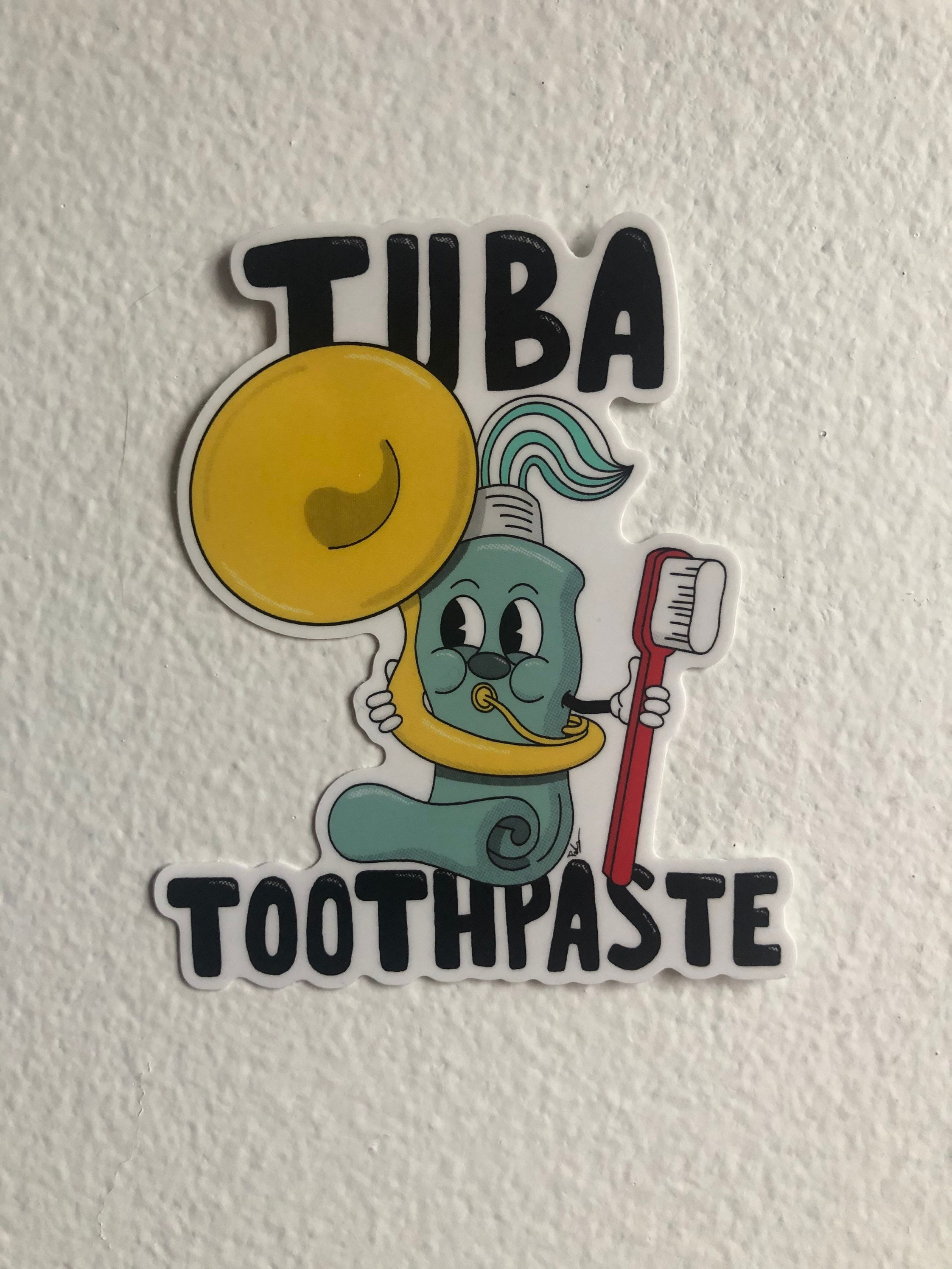 Tuba Toothpaste 4 Inch Sticker - Etsy