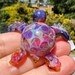 Glass Sea Turtle Figurine - Seaturtle Love - Glass Art - Blown Glass ...