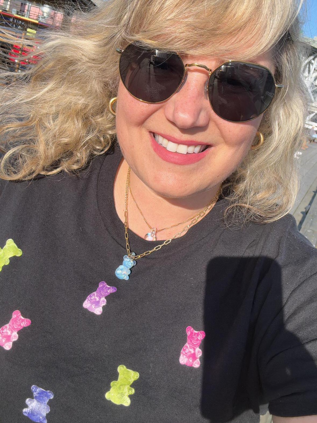 Gummy Bears T-shirt: Hand-printed Glass Art Merch - Etsy