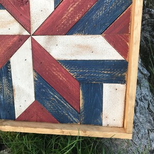 Red White and Blue American Flag Wood Painted Sign Barn - Etsy