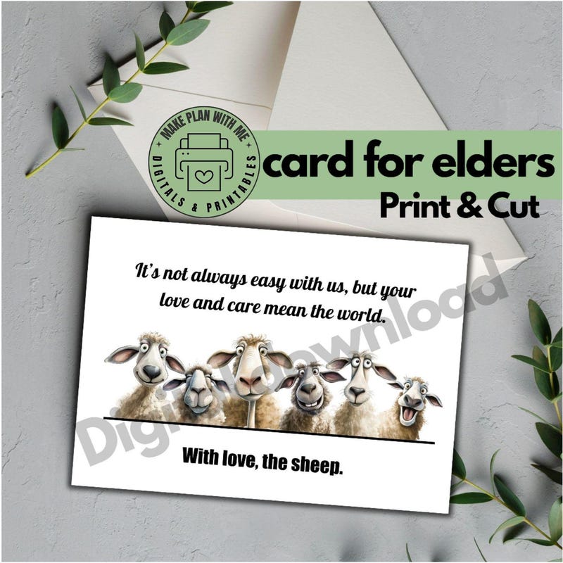 Jw Cards Sheep - Etsy