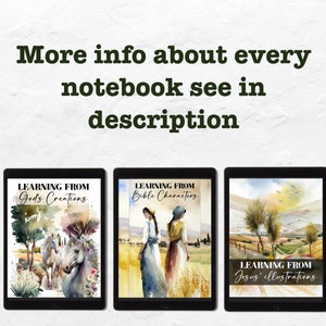 Set JW Study Animals, Characters, Jesus Illustrations Journal, Digital ...