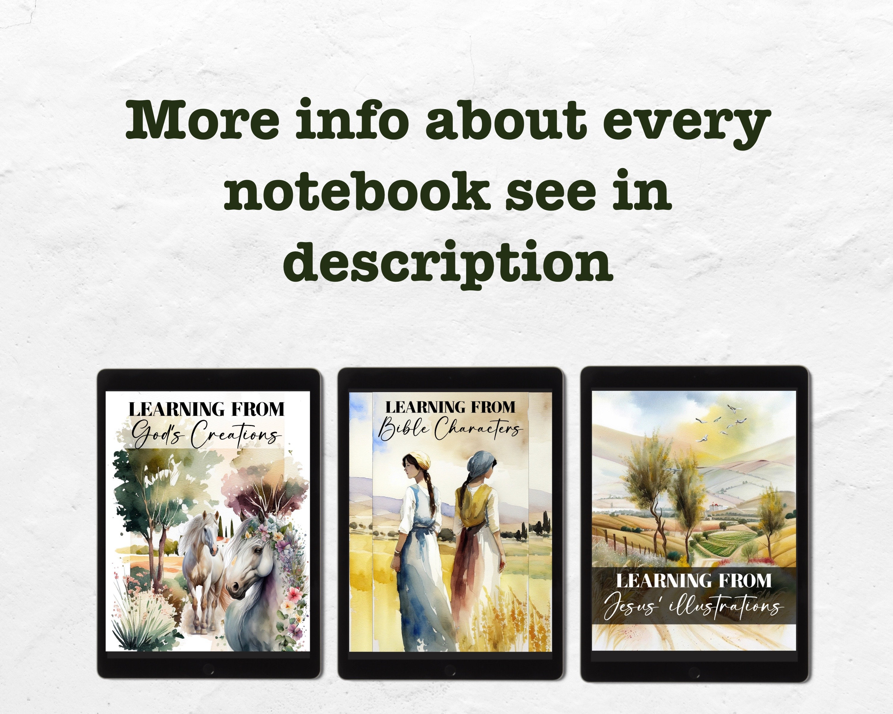 Set JW Study Animals Characters Jesus Illustrations Journal - Etsy