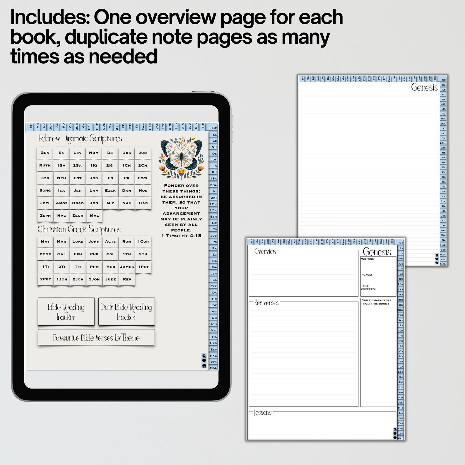 JW Daily Bible Notebook Journal, Reading Tracker, Goodnotes, Samsung ...
