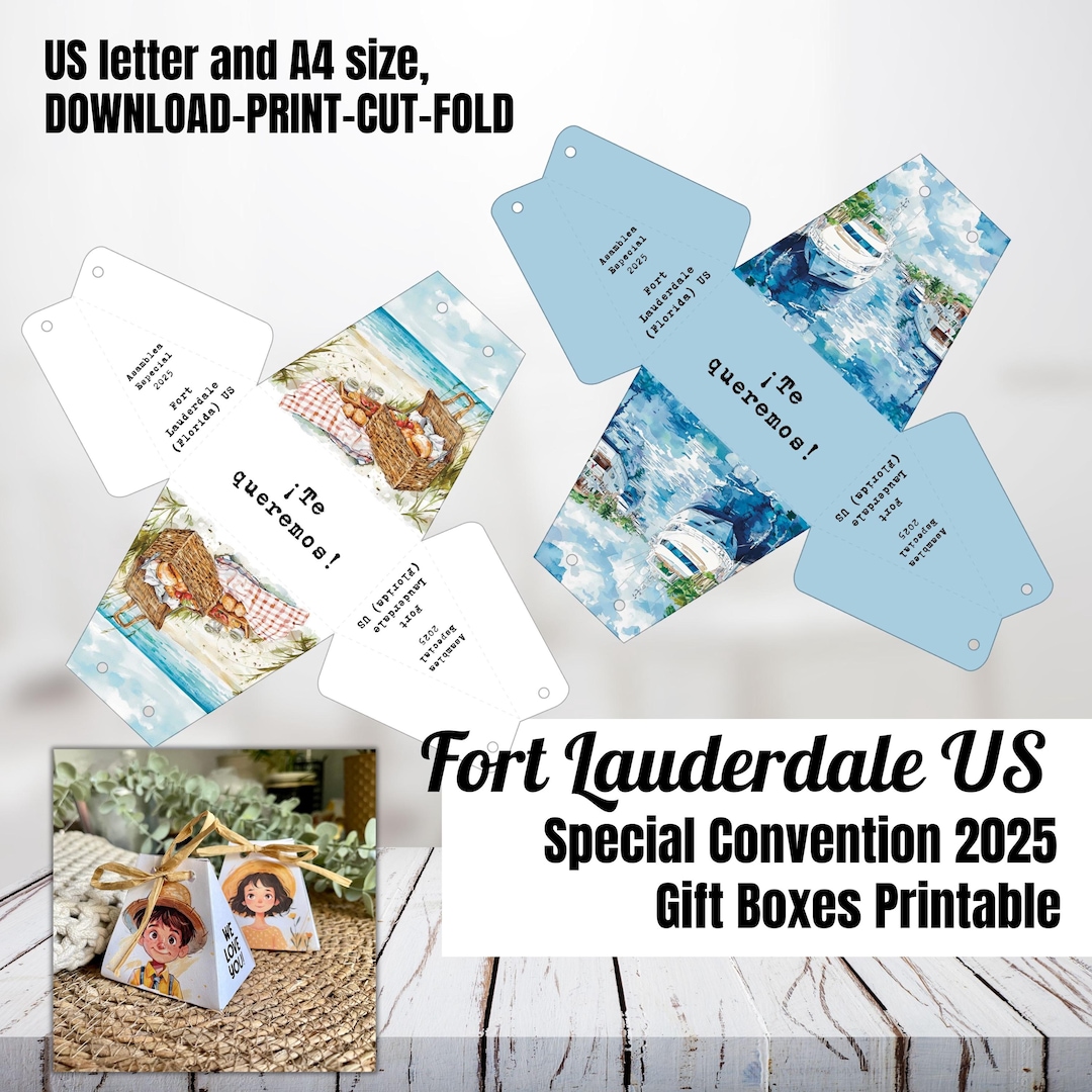 JW Special Convention 2025 Gift Box Printable, US Fort Lauderdale ...