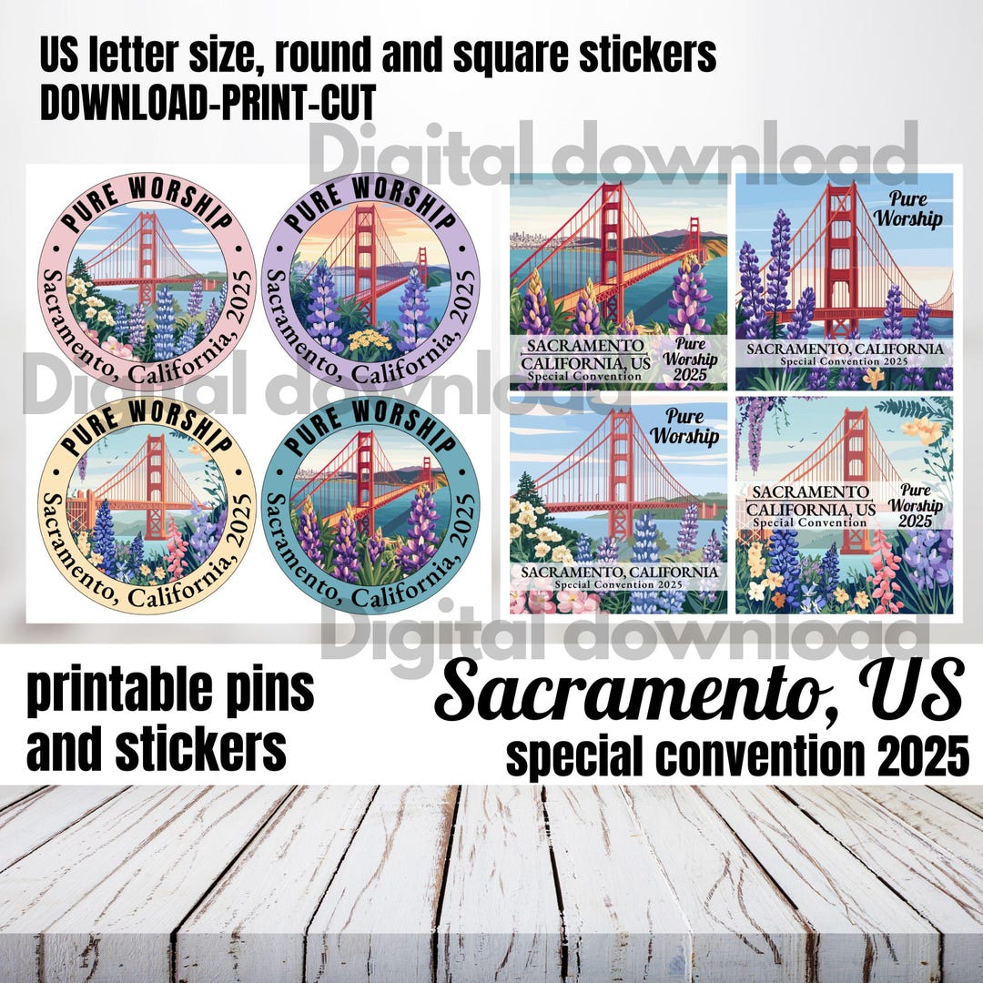 JW Sacramento Special Convention 2025, US California Pure Worship Pin ...