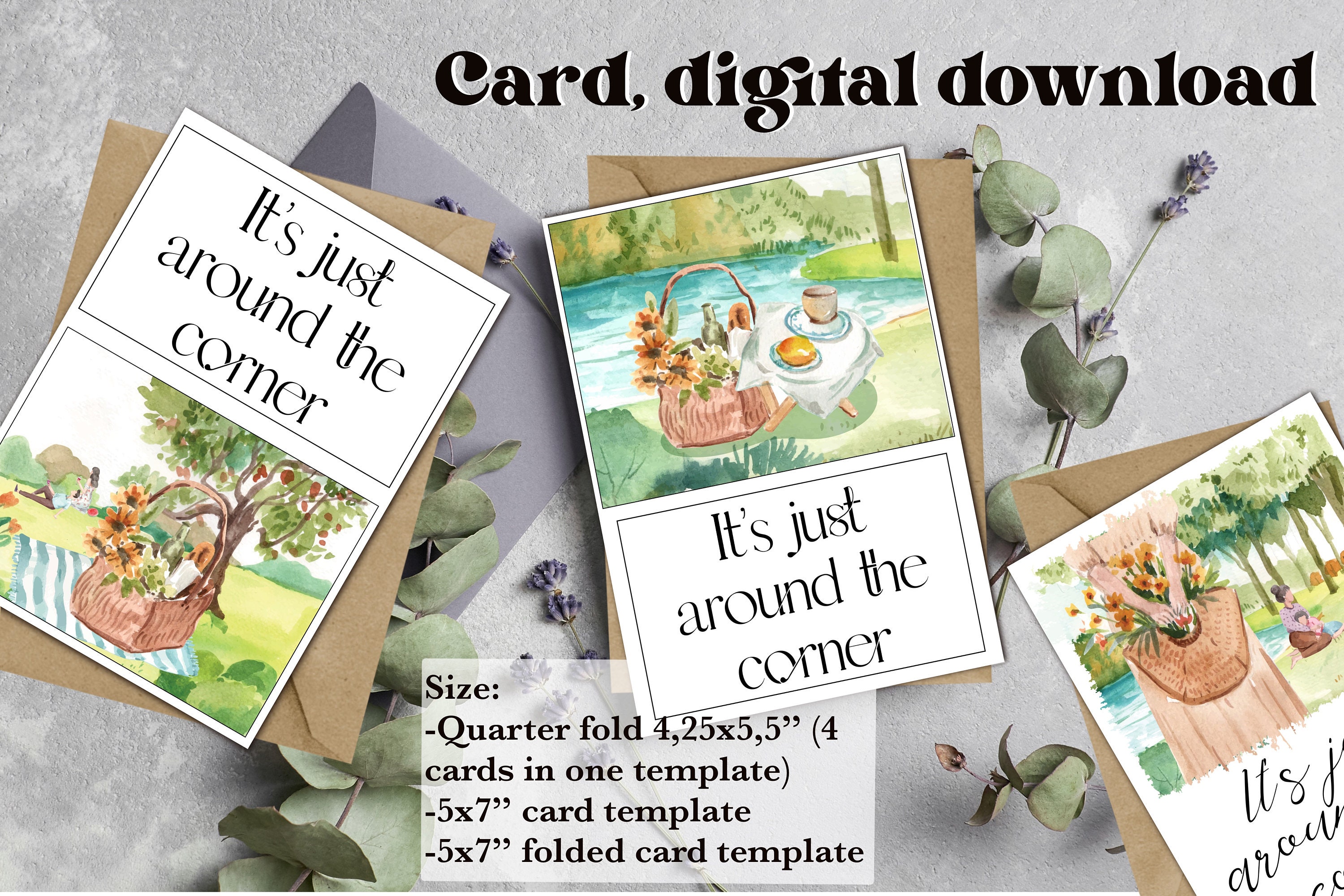 JW Friend Card Printable. Digital Download Gift Just Around - Etsy