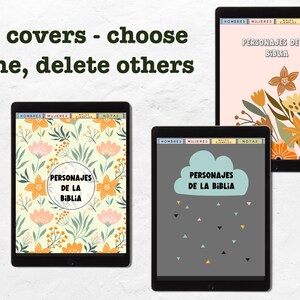 JW Bible Characters Spanish Journal for Goodnotes, Digital Notebook Pdf ...