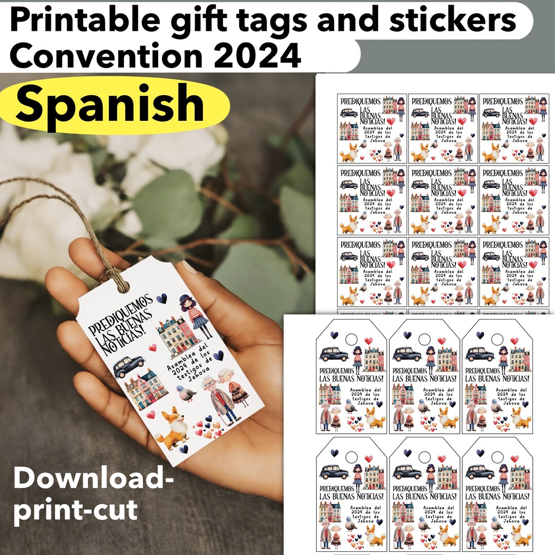 Convention 2024 Spanish Gift Tag Printable, JW, Declare the Good News ...