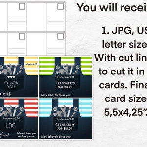 JW LDC Card Printable, Gift, Kingdom Hall Construction Card, Pioneer Elder JW Encouraging Thank ...