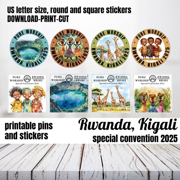 Stickers 2025 Rwanda - Etsy