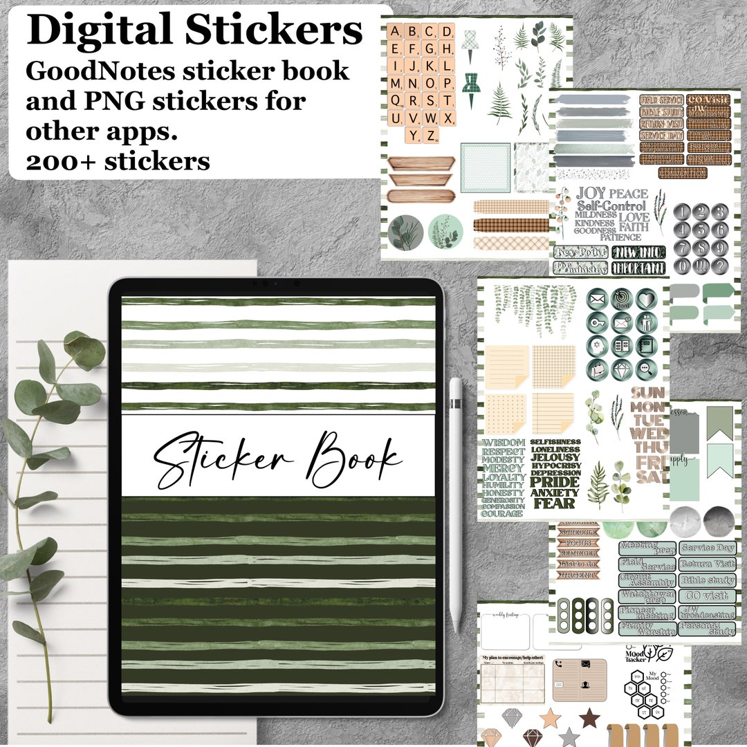 JW Digital Stickers for Goodnotes, Samsung Notes, Meetings Conventions ...