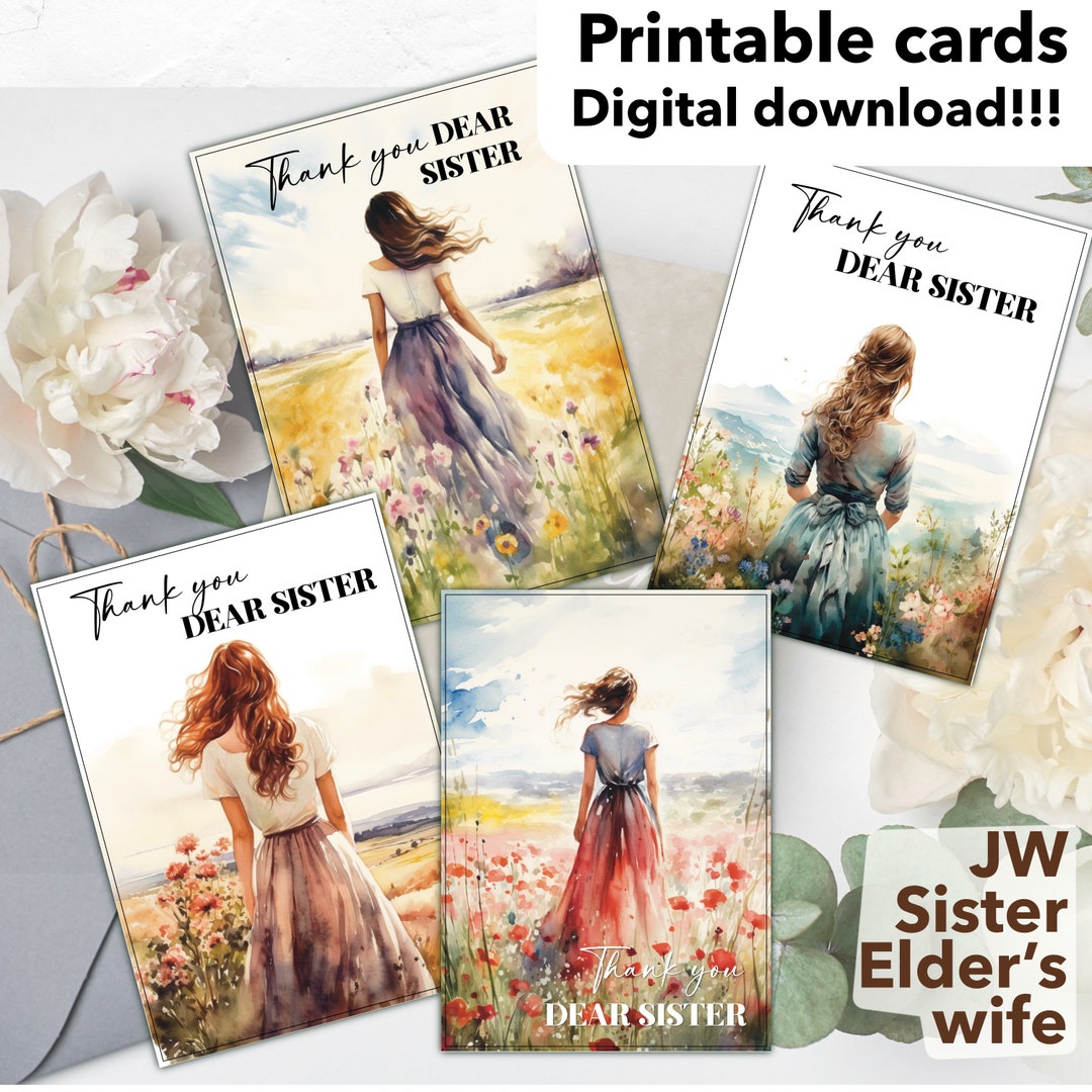 JW Card Elders Wife Friend Sister Proverbs Pioneer Gift Printable ...