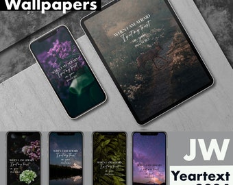 2024 JW Year Text Wallpaper Jw Screensaver for Tablet and Phone. Psalm ...