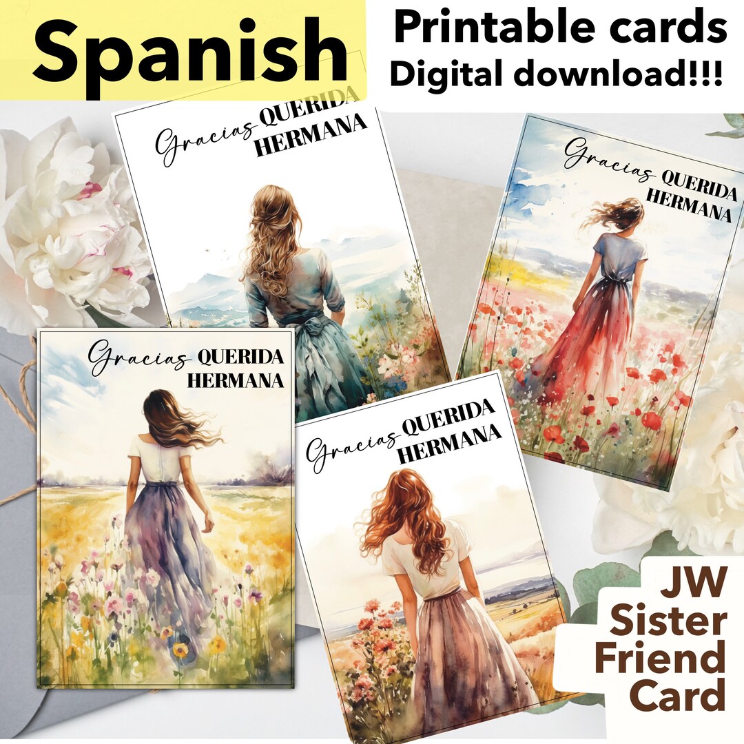 JW Card ancianos españoles esposa amiga hermana proverbios pionero ...