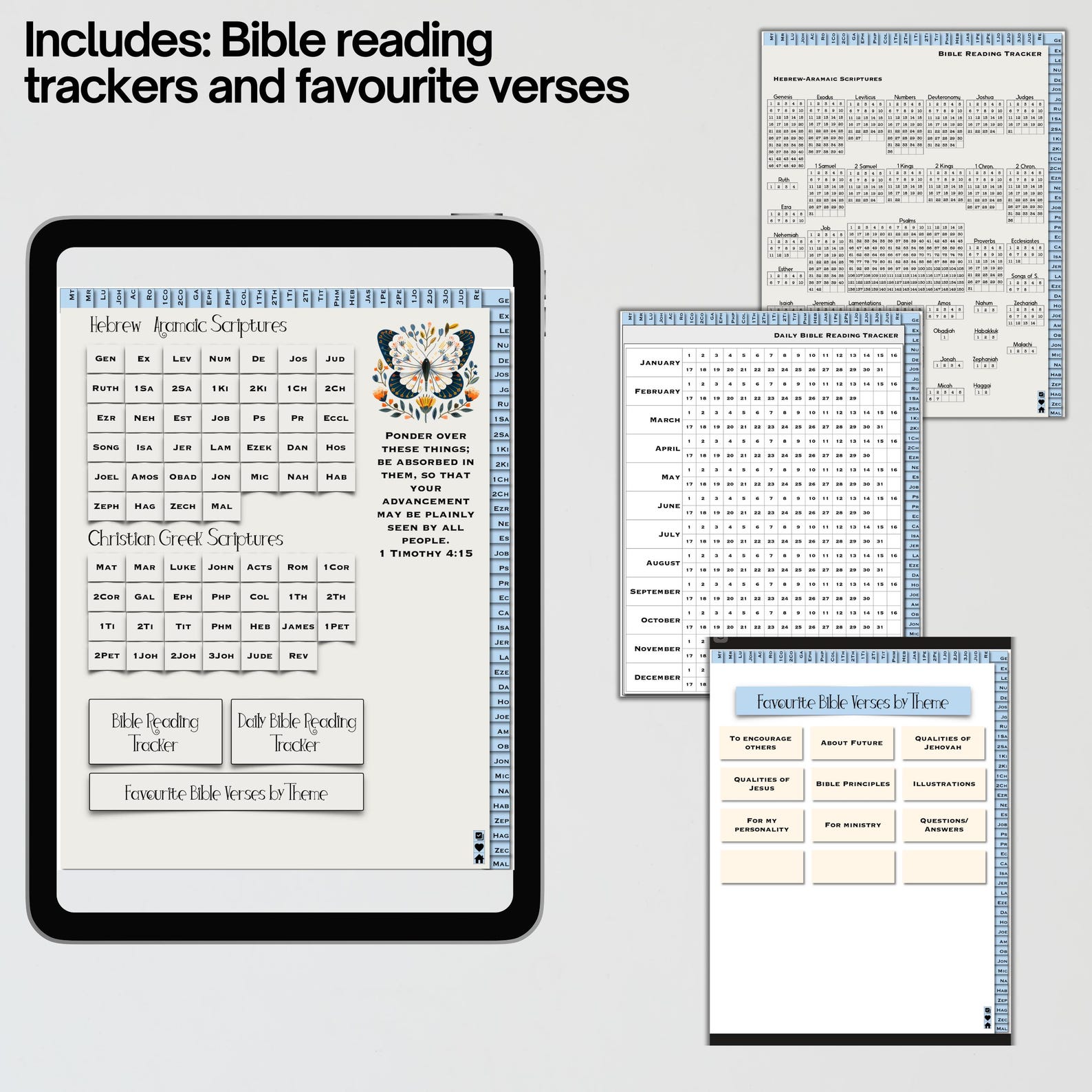 JW Daily Bible Notebook Journal, Reading Tracker, Goodnotes, Samsung ...