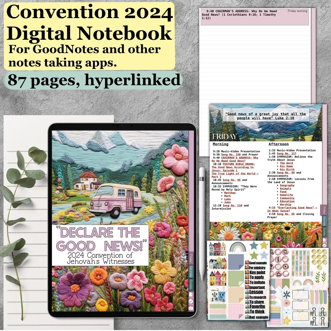 JW Convention 2024 Digital Notebook, Declare the Good News Program ...