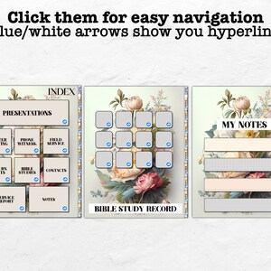 JW Service Notes for Goodnotes, Return Visits, Bible Study ...