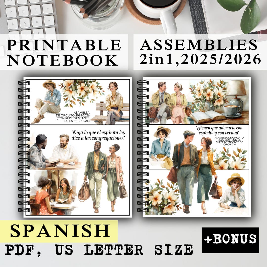 2in1 Spanish Assembly Printable Notebook Tienen Que Adorarlo Con ...