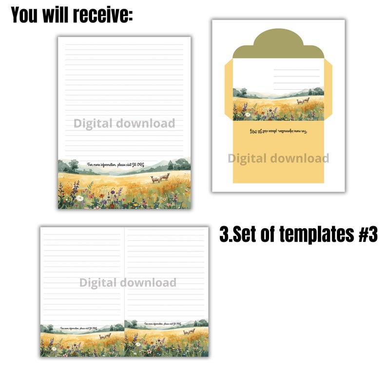 Letter Writing Stationery, Jw Printable Stickers Digital Download for ...