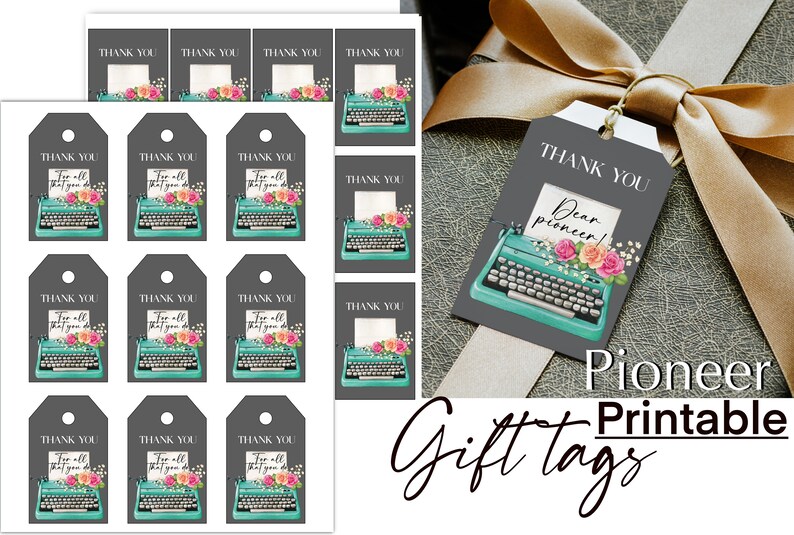Pioneer Gift Tag Pioneers, Sticker Printable. Thank You Pioneer Gift ...