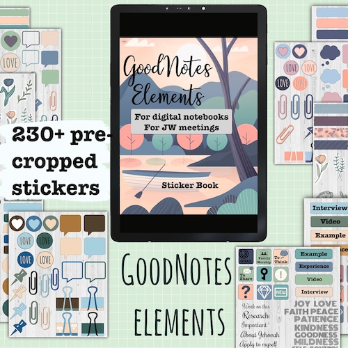 JW Digital Elements for Goodnotes JW Meetings Notebook - Etsy