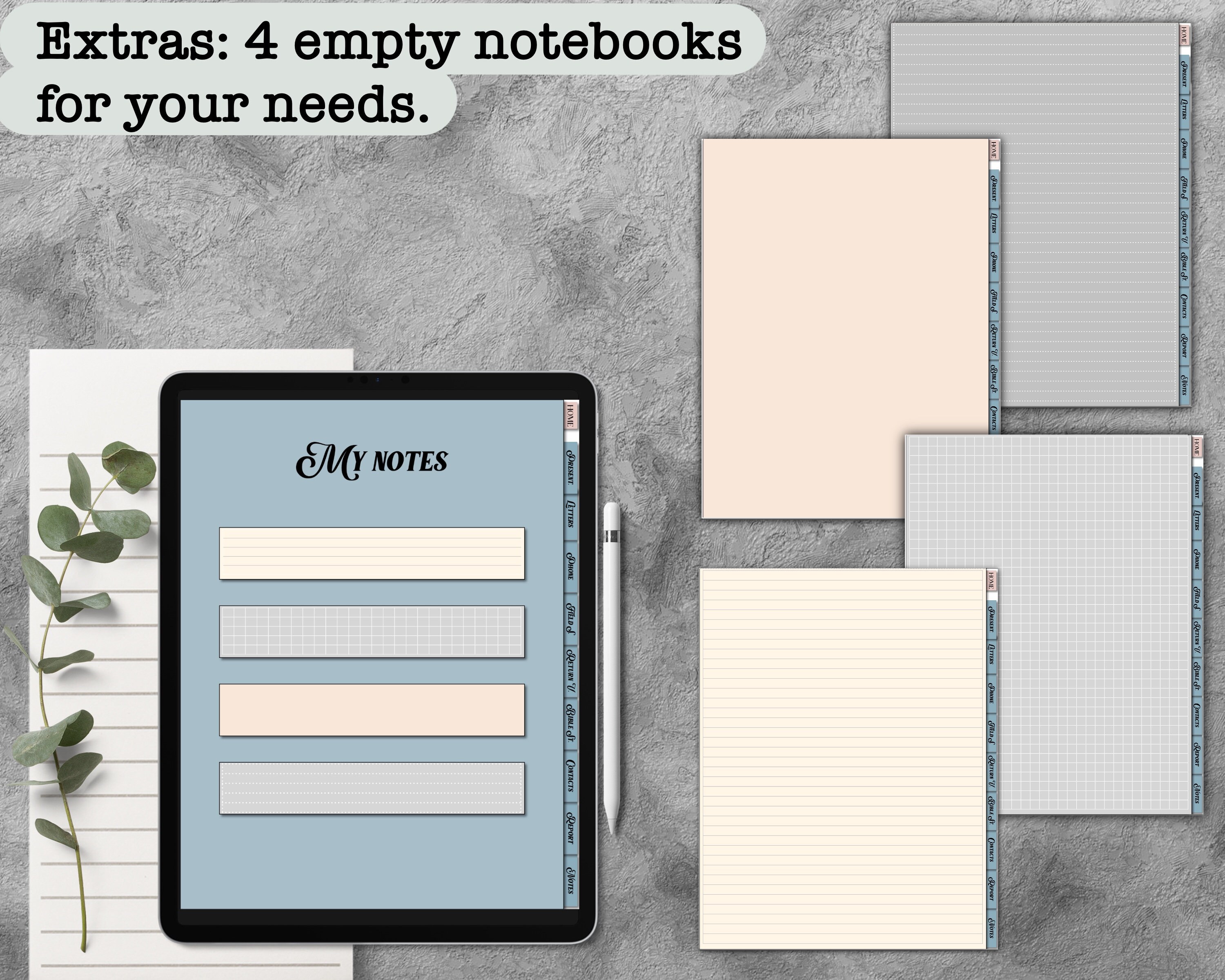 JW Service Notes for Goodnotes, Return Visits, Bible Study ...
