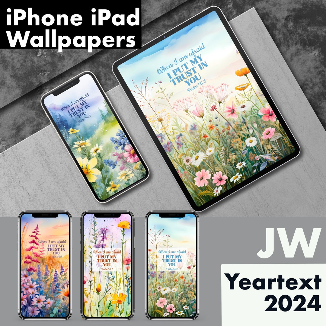 JW Year Text 2024 Wallpaper Screensaver, for iPhone and Android. When ...