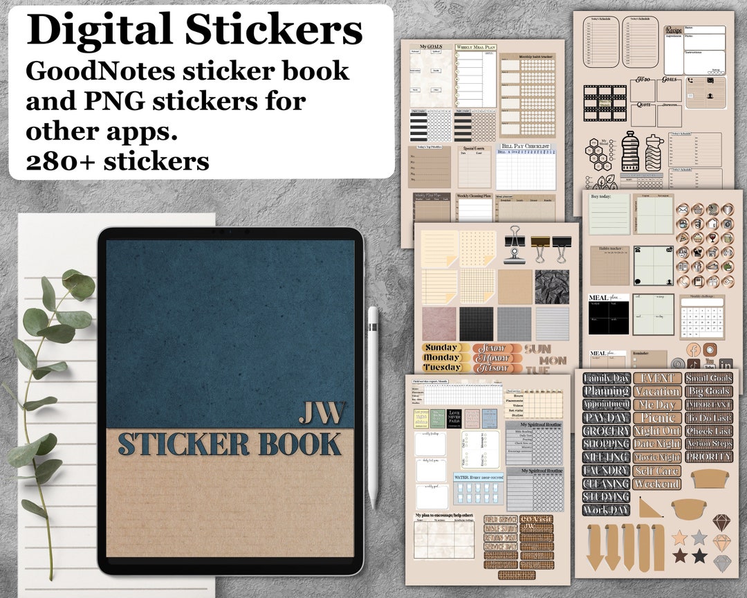 JW Digital Stickers for Goodnotes, Meetings Conventions Assembly ...
