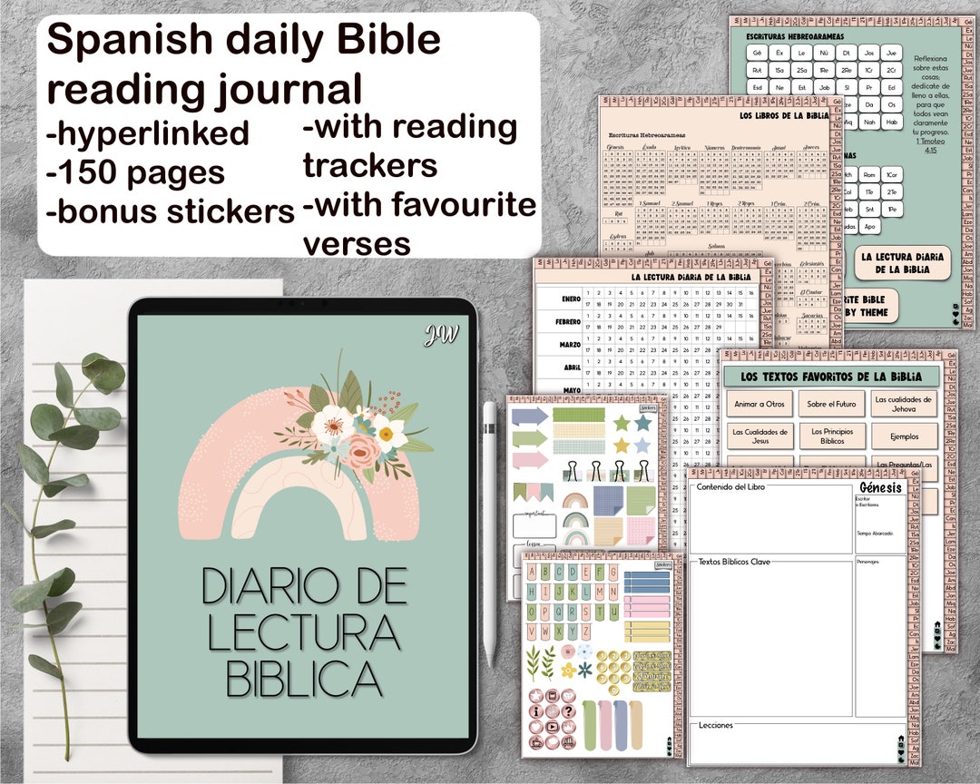 JW Spanish Bible Journal Reading Notebook Español Lectura Biblica for ...