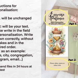 JW Bookmarks Exercise Patience Convention 2023 Gift With - Etsy