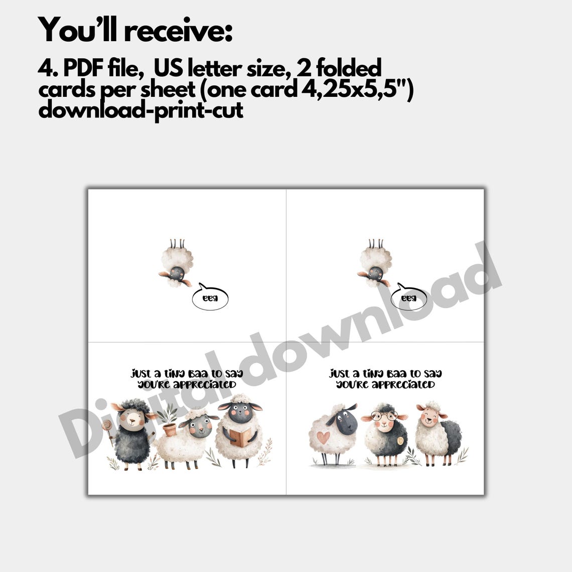 Pioneer Sheep Jw Card, Pioneers Gift, Encouraging Card Printable Elders ...