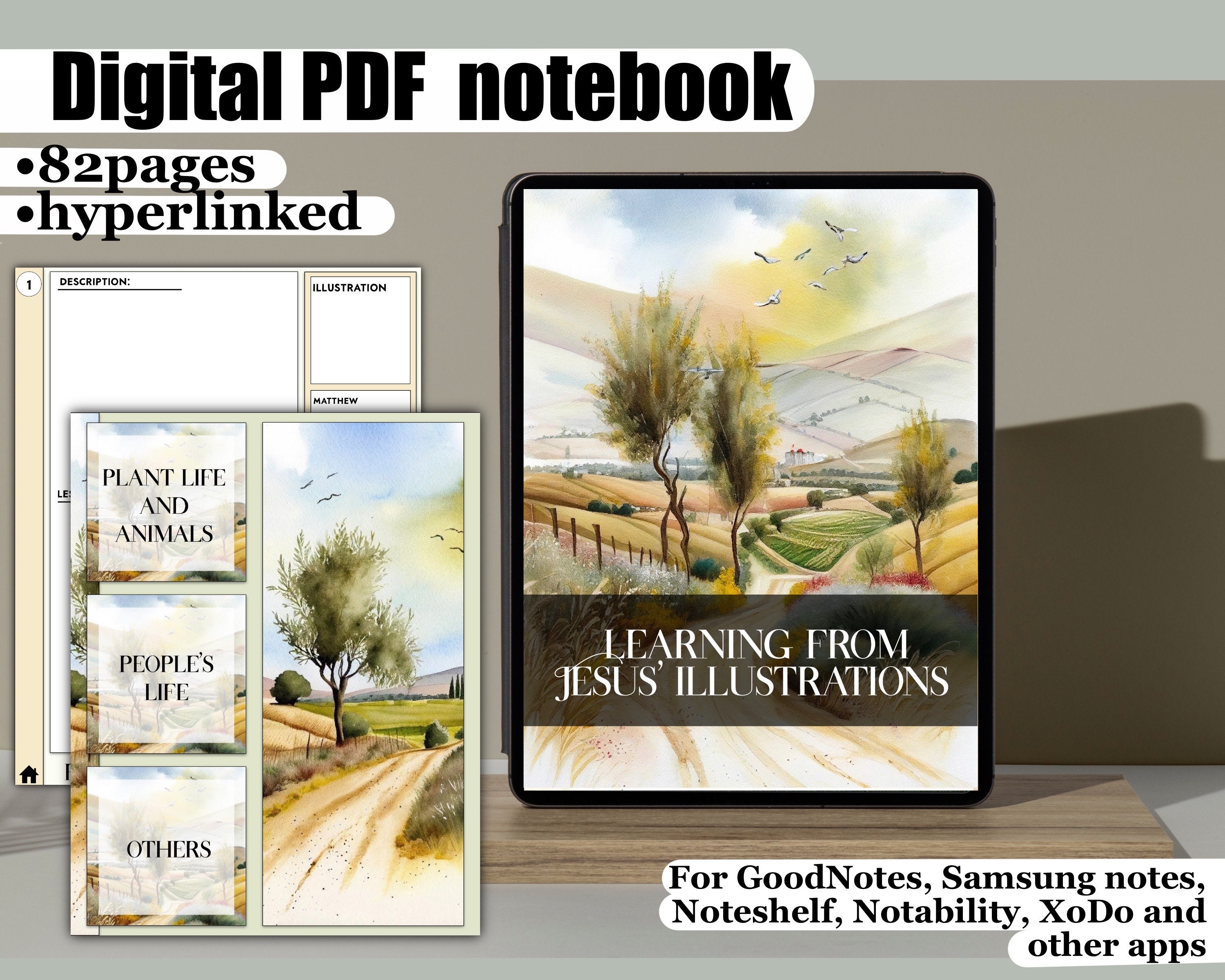 Set JW Study Animals Characters Jesus Illustrations Journal - Etsy