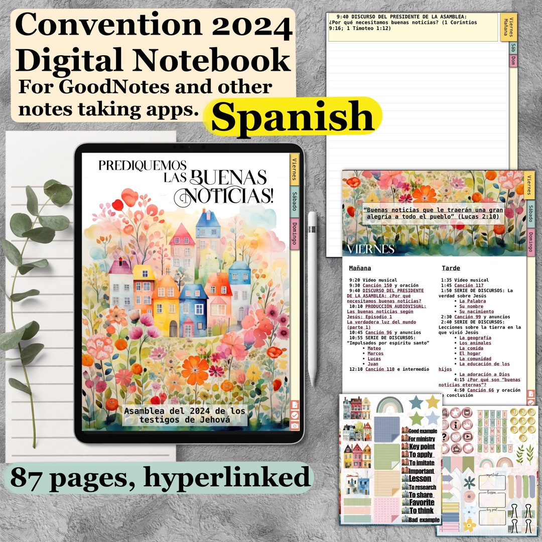 JW convención 2024 Cuaderno digital español, declara las buenas ...