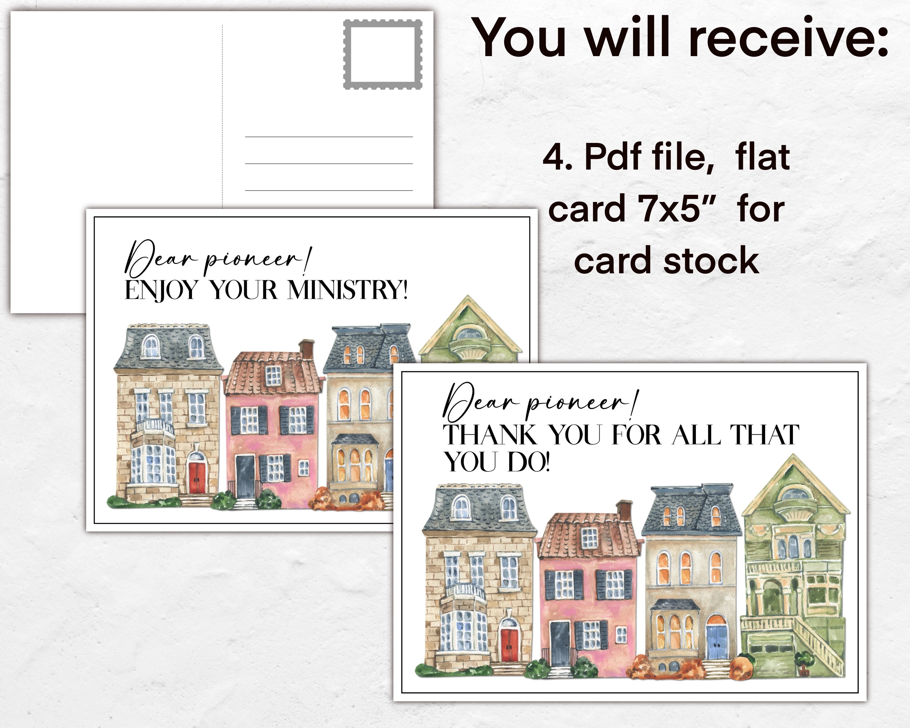 JW Pioneer Card Pioneers Gift Encouraging Card Printable - Etsy